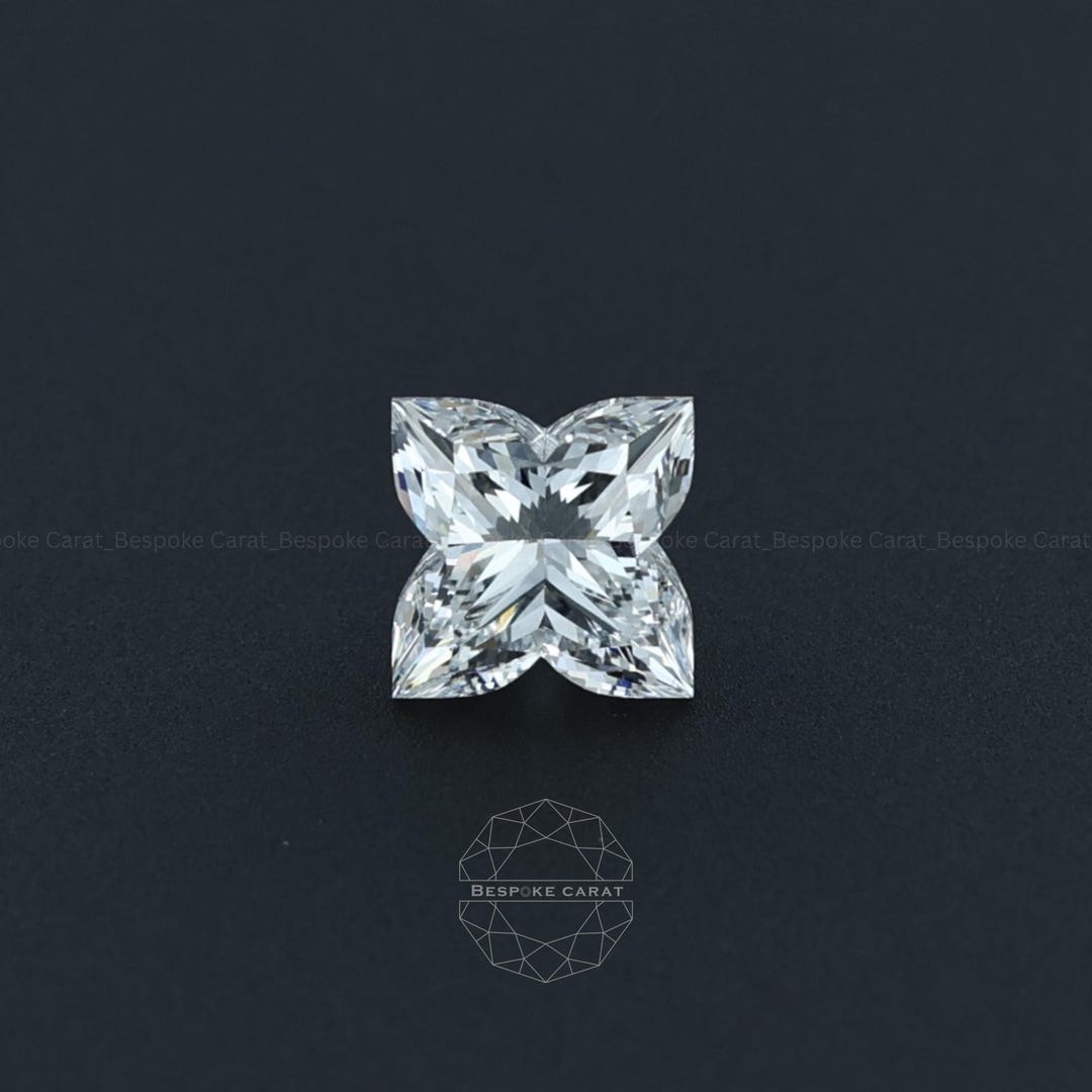 Floral Cut Lab Grown Diamond | Custom Shape Certified Diamond | Ethical ...