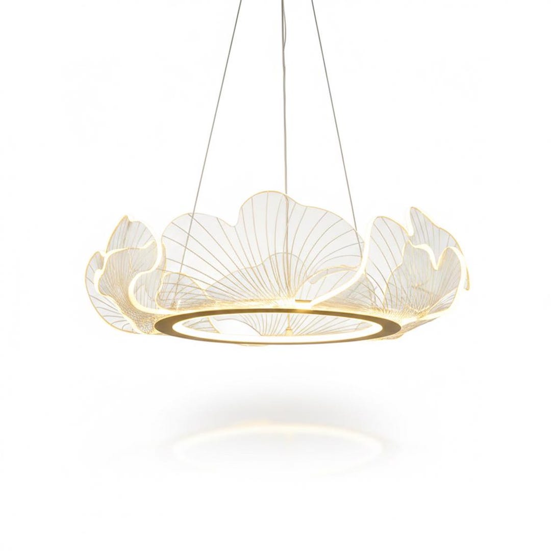 Modern Petal Ring Pendant Light – Acrylic LED Hanging Lamp for Living ...
