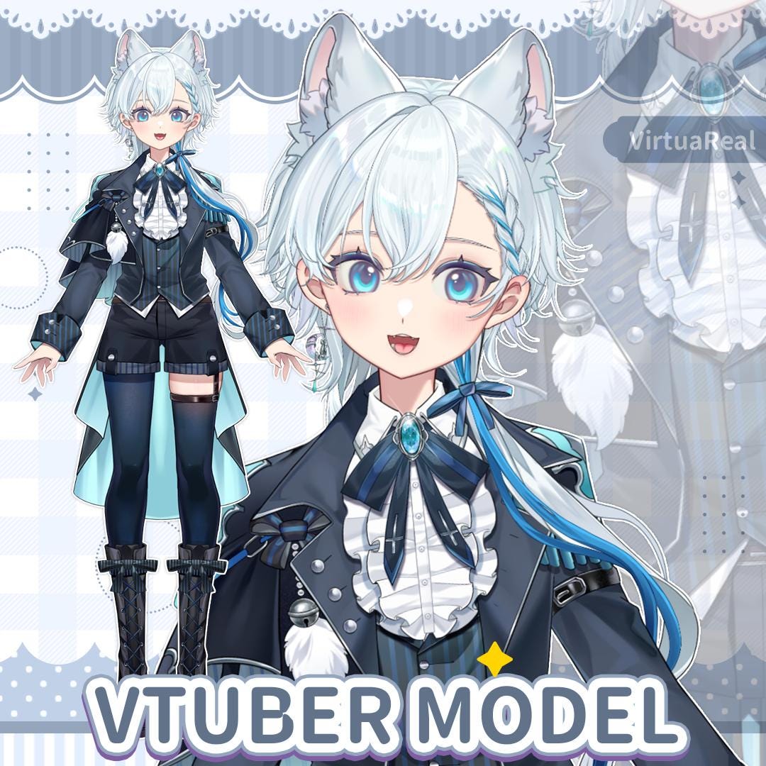 Yuki Base Male Vtuber Model | Ready to Use Live2d (vtube Studio) - Etsy