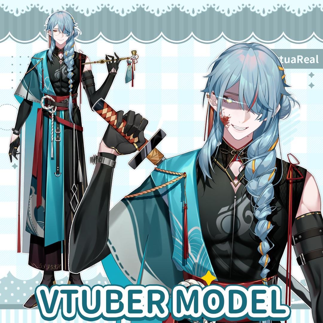 Brooks | Male Premade Model | Ready to Use | Vtube Studio | Live2d ...