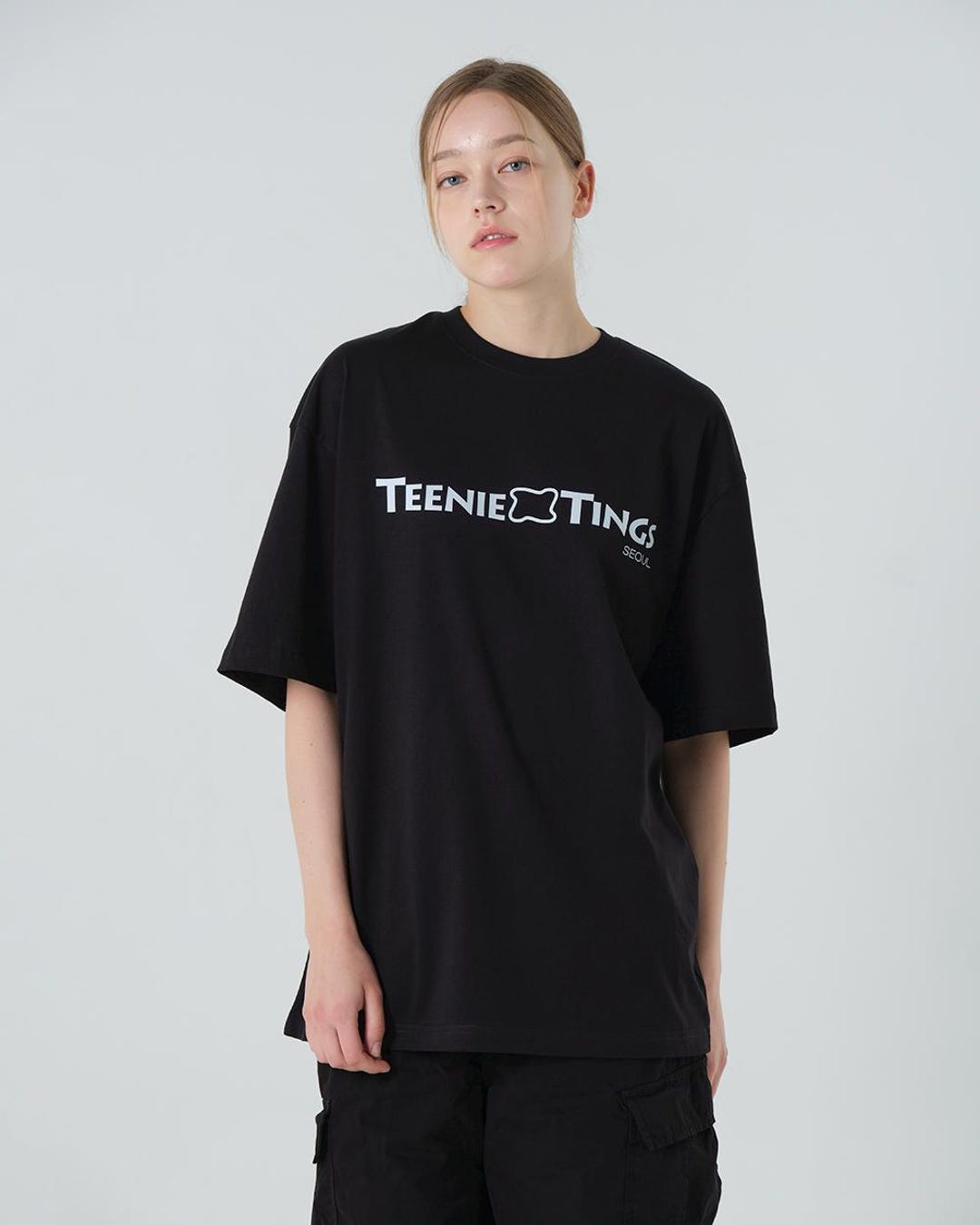 Teenie Tings - Lettering Logo Short-sleeve T-shirt_black / Made in ...