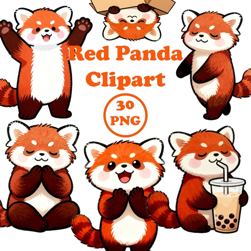 Red Panda Stickers - Etsy
