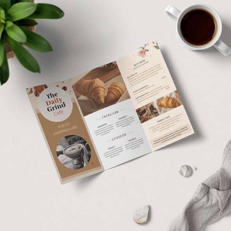 Coffee Shop Menu Template Canva | Editable Cafe Menu | Bakery Menu | Bi ...