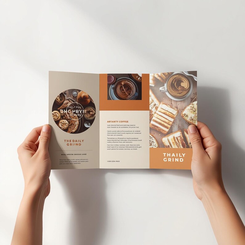 Coffee Shop Menu Template Canva | Editable Cafe Menu | Bakery Menu | Bi ...