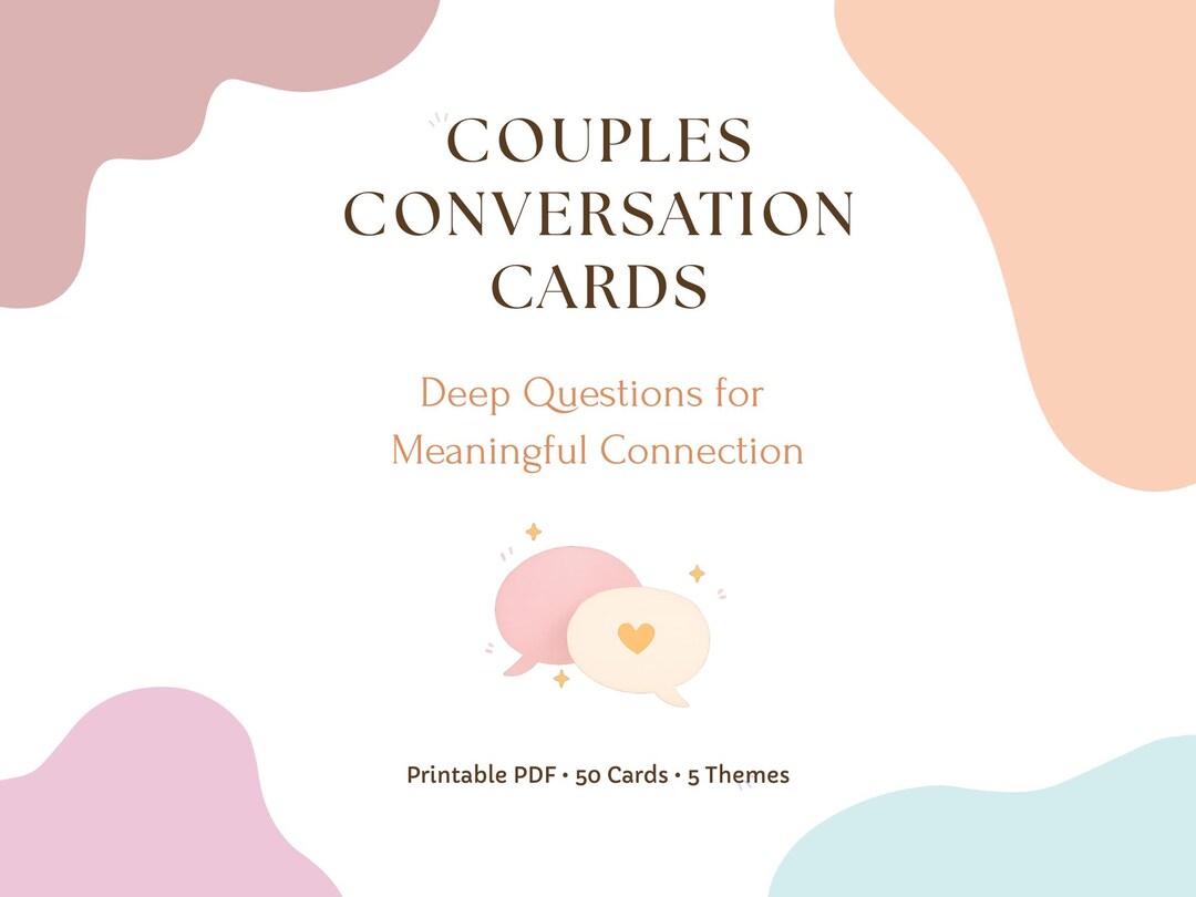 Couples Conversation Cards – Deep Questions for Meaningful Connection ...