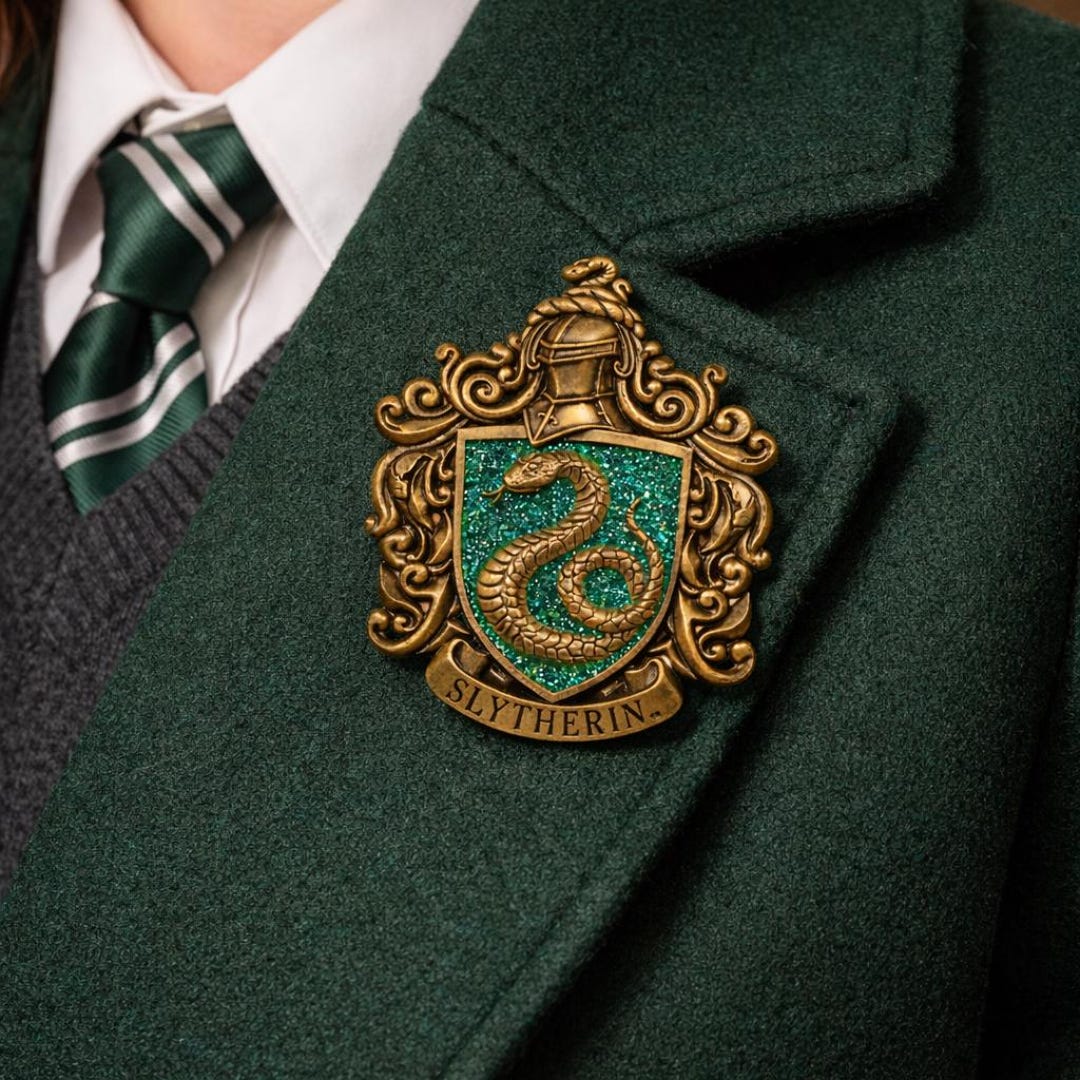 Serpent Crest Brooch Pin – Wizard Movie Inspired Alloy Lapel Pin - Etsy