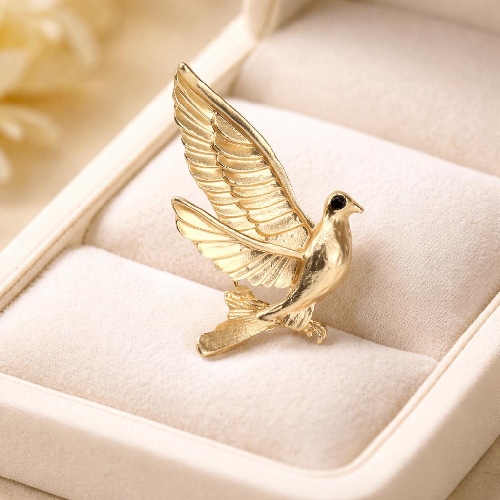Dove Lapel Pin for Men – Electroplated Alloy Suit Brooch, Business ...
