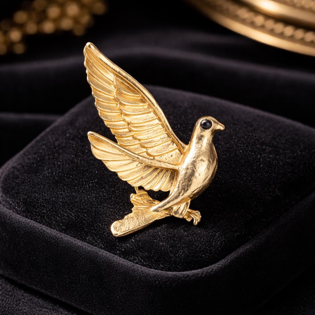 Dove Lapel Pin for Men – Electroplated Alloy Suit Brooch, Business ...