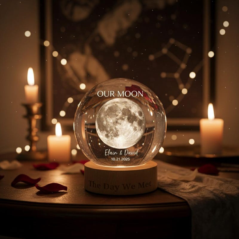 Personalised Moon Wall Light - Etsy UK