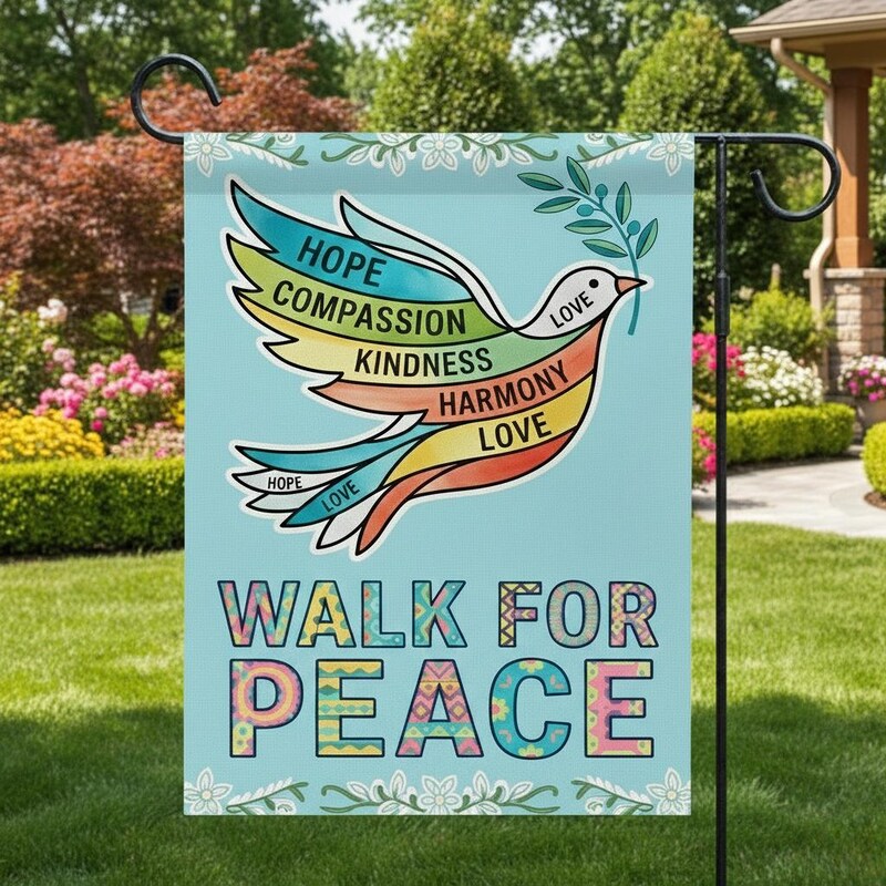 Walk for Peace Flag - Etsy