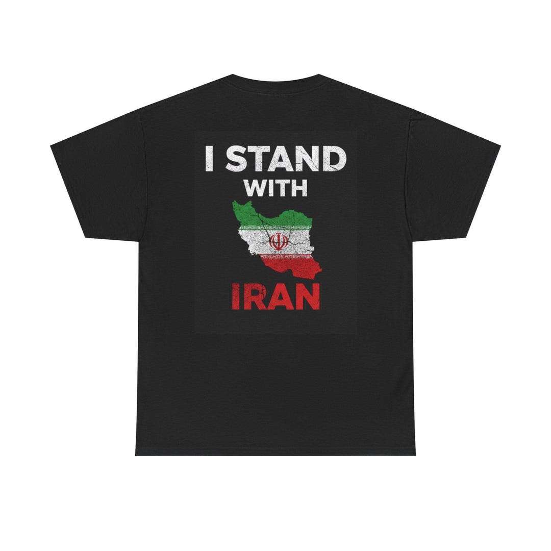 I Stand With Iran Tee | Iranian Flag Map Protest Shirt - Etsy