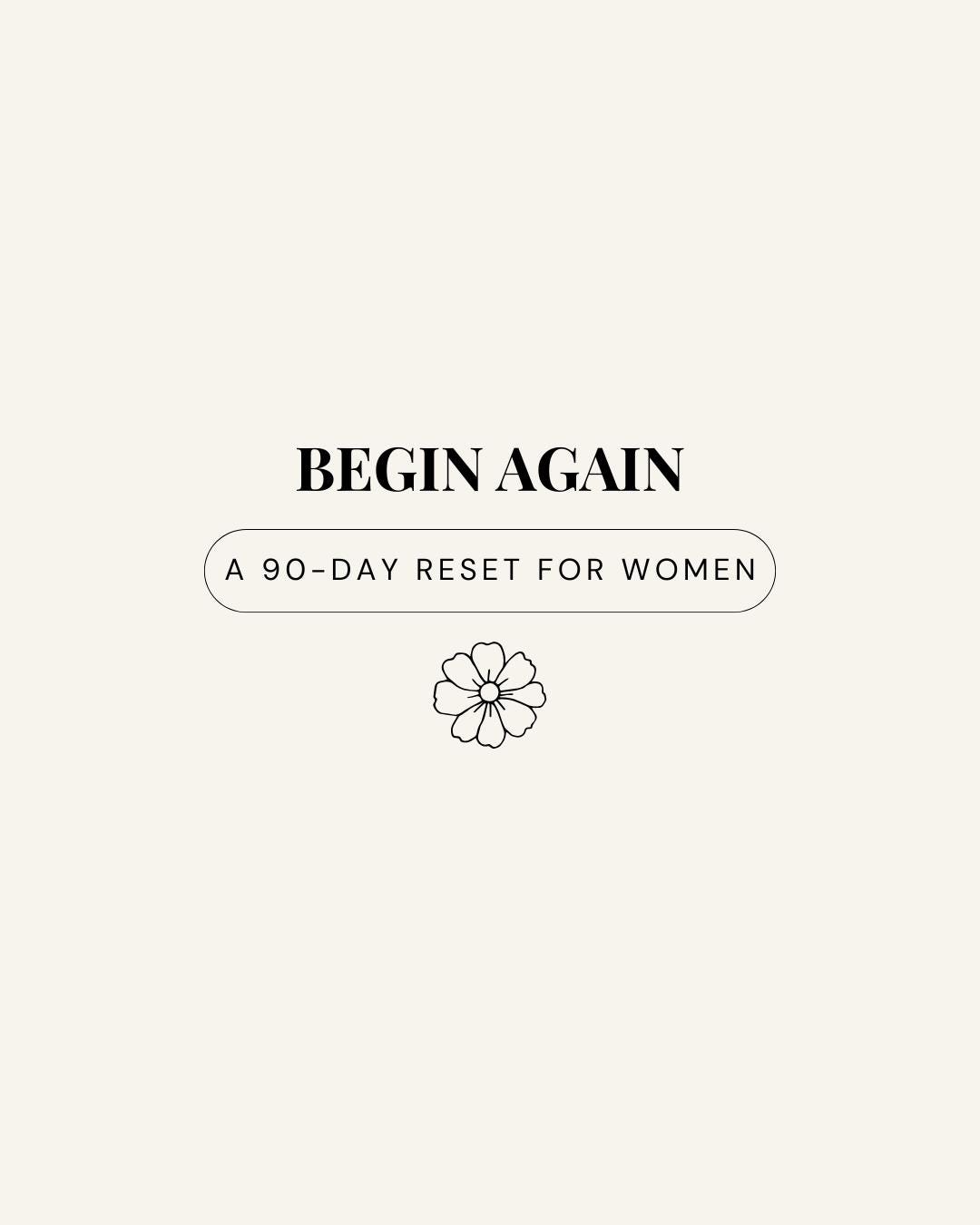Begin Again: 90 Day Reset Planner for Women Starting Over | Digital ...