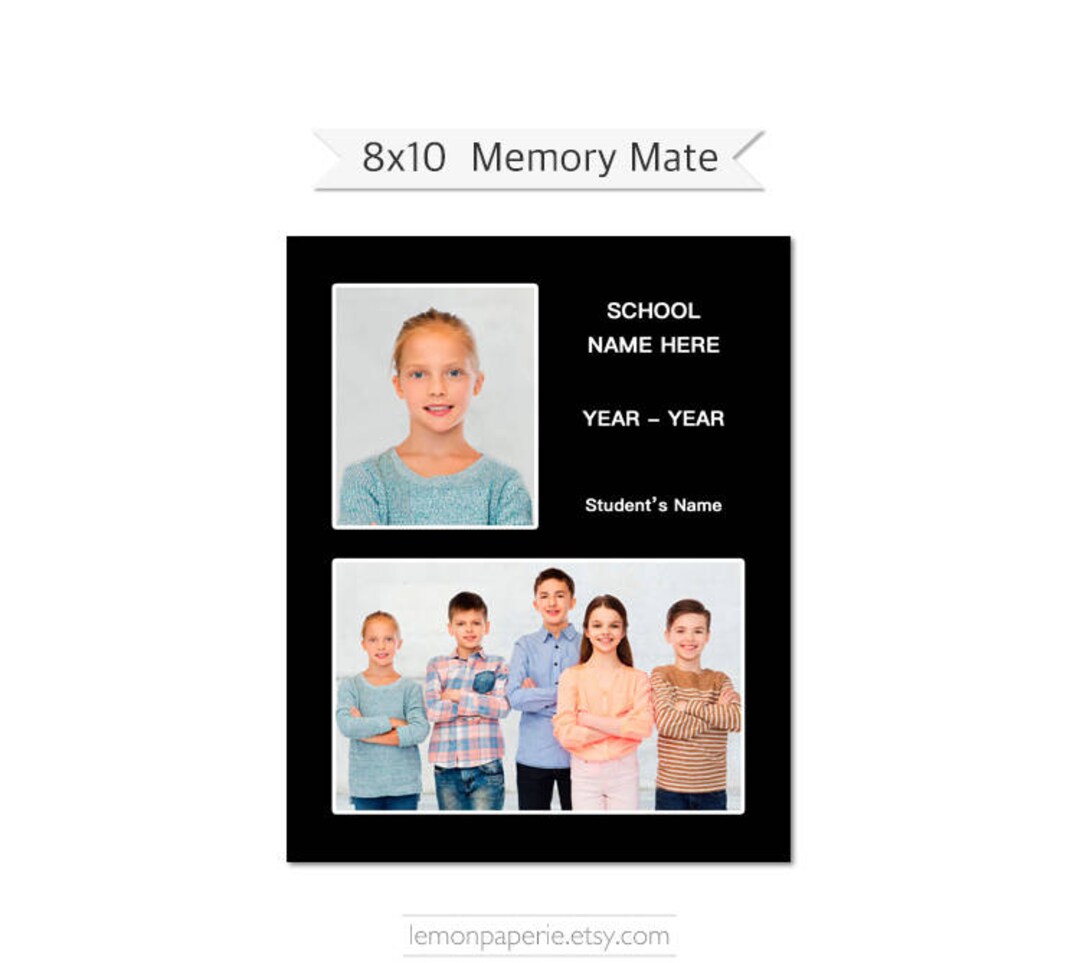 8x10 Memory Mate, School, Sports, Collage, Photoshop Template - SCH29 ...