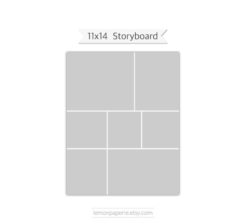 11x14 Storyboard, Photoshop Template, PSD Template - SB238 - INSTANT ...
