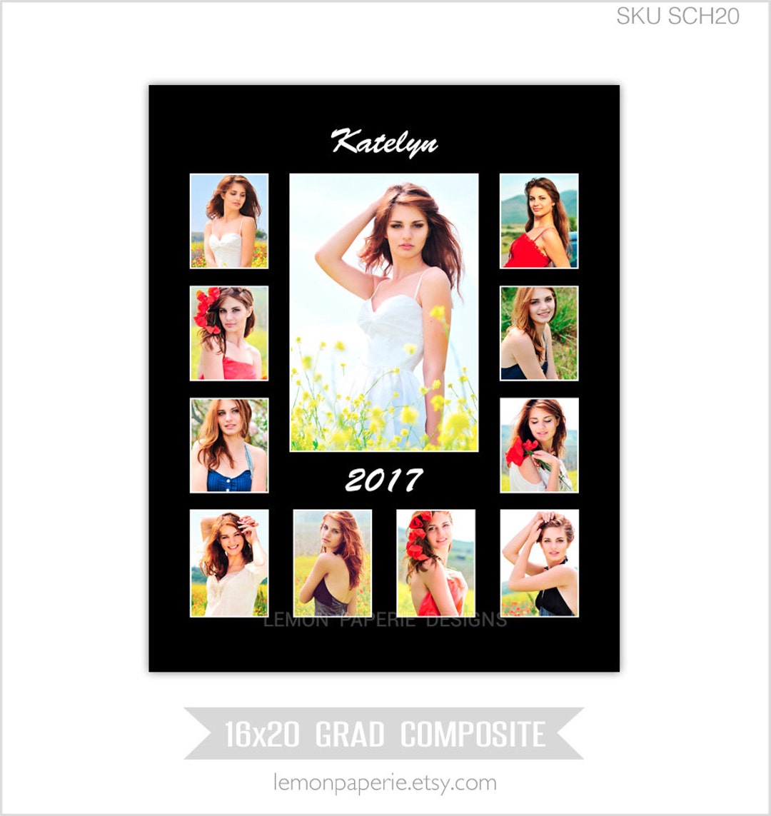 INSTANT DOWNLOAD - 16x20 Graduate Composite, School Composite ...