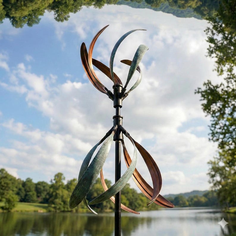 Dual Motion Wind Spinner, Outdoor Patio Lawn Decor, Colorful Wind ...
