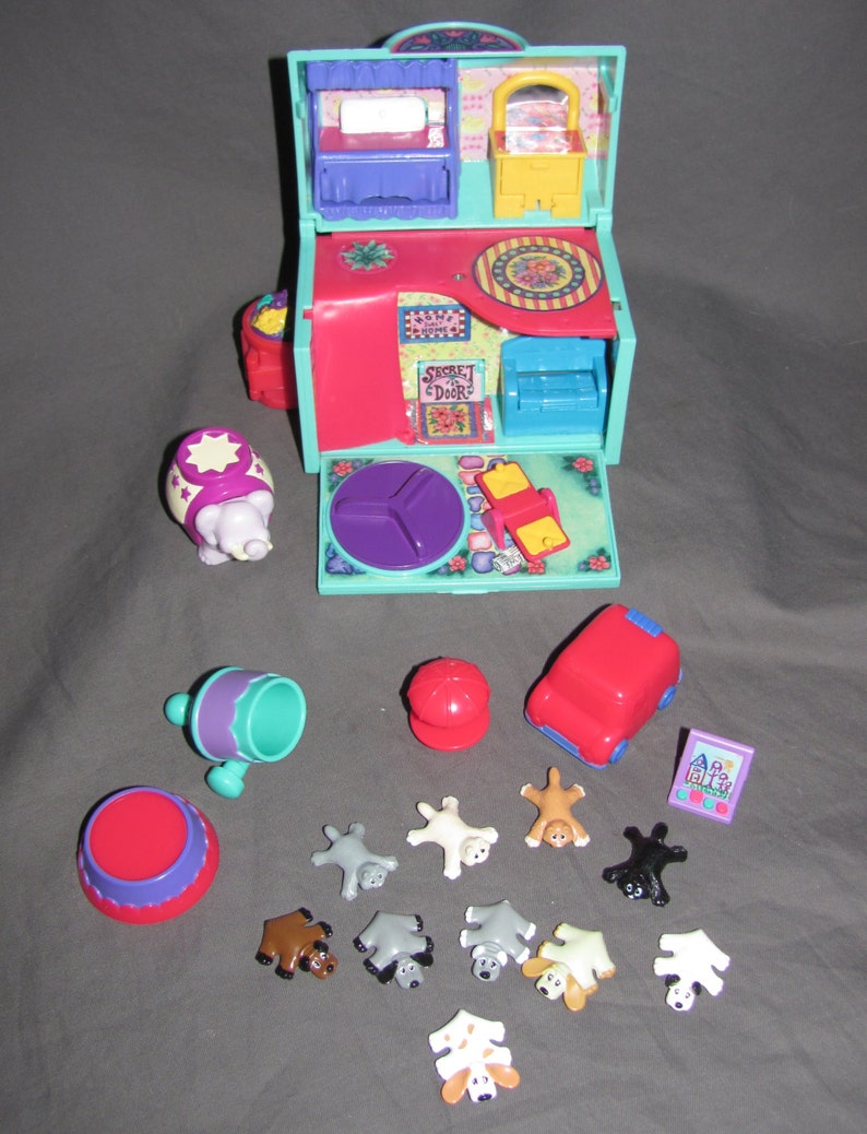 Vintage Pound Puppies Playset Small Scale Like Polly Pockets | Etsy