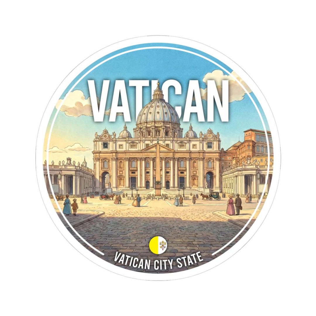 Vatican - Illustration Travel Sticker - Etsy