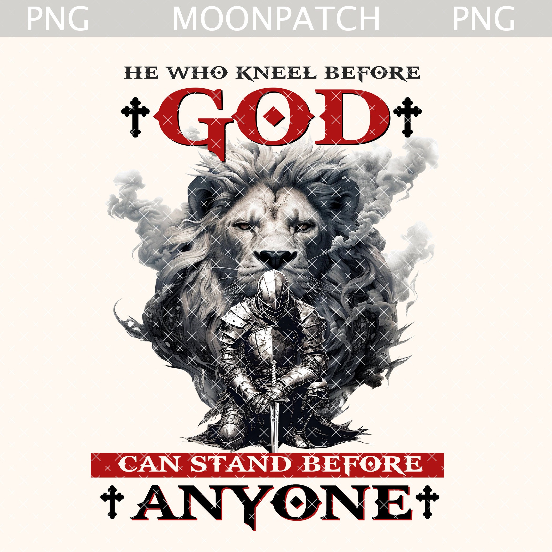 Knight Templar Lion He Who Kneels Before GOD PNG, Christian PNG ...