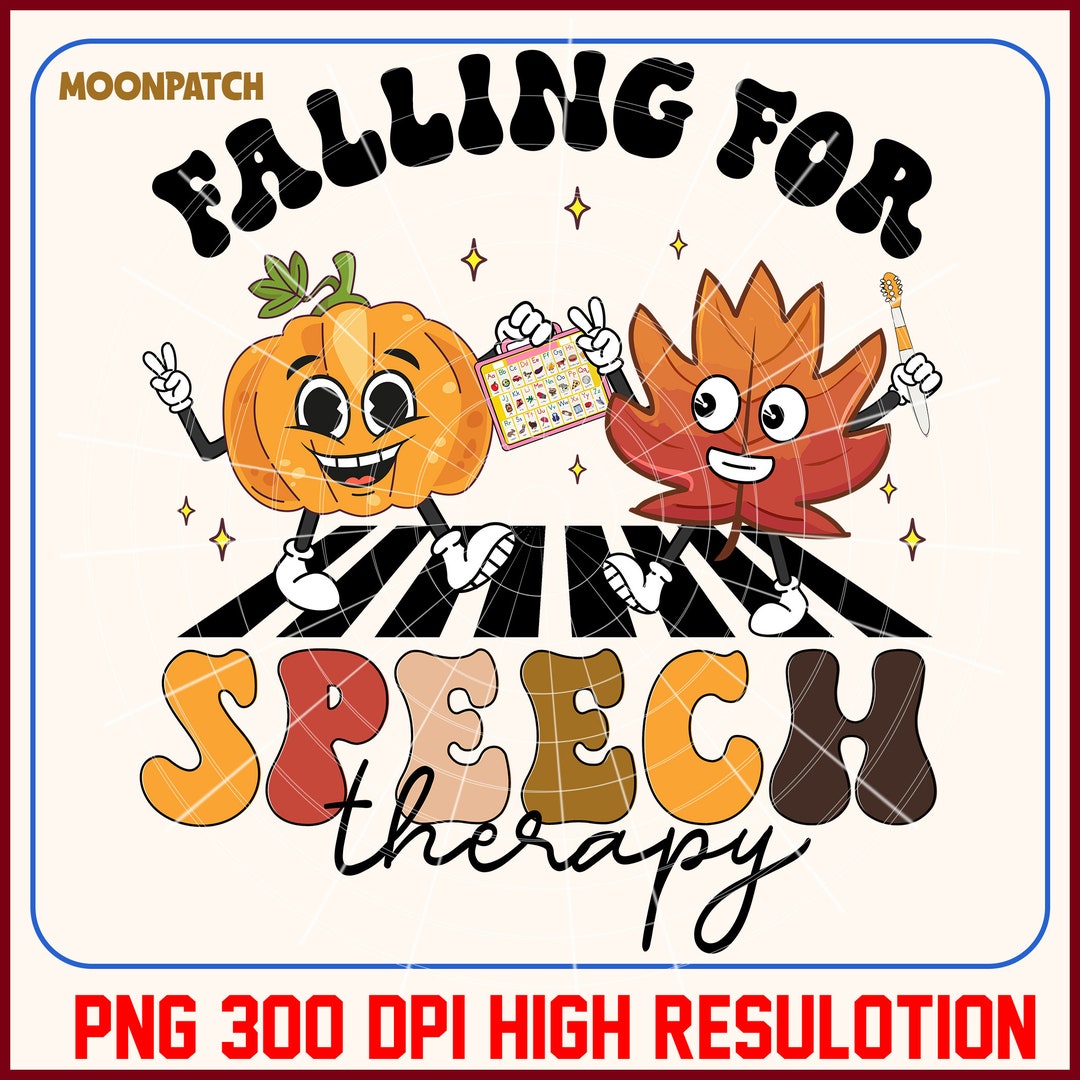 Speech Therapy PNG, Falling for Speech Therapy PNG, Speech Therapy Fall ...