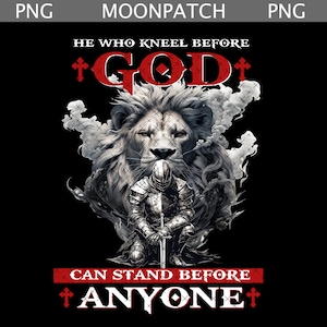 Knight Templar Lion He Who Kneels Before GOD PNG, Christian PNG ...