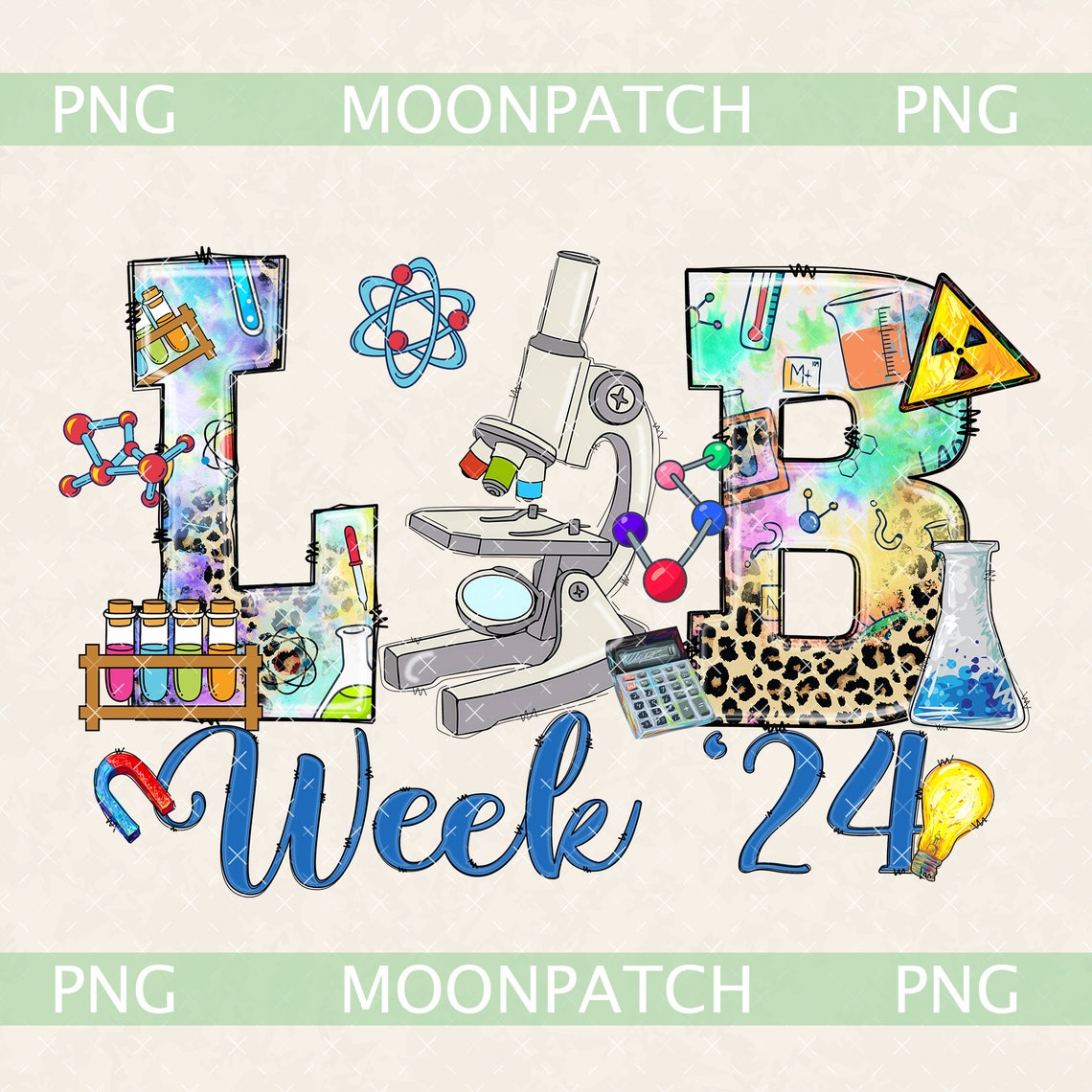 Lab Week 2024 Png, Lab Tech Png, Laboratory Technician Png, Tie Dye Lab ...