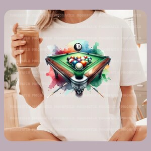 Billiards Png, Sublimation Design, Pool Png, 8 Ball Png, Instant ...