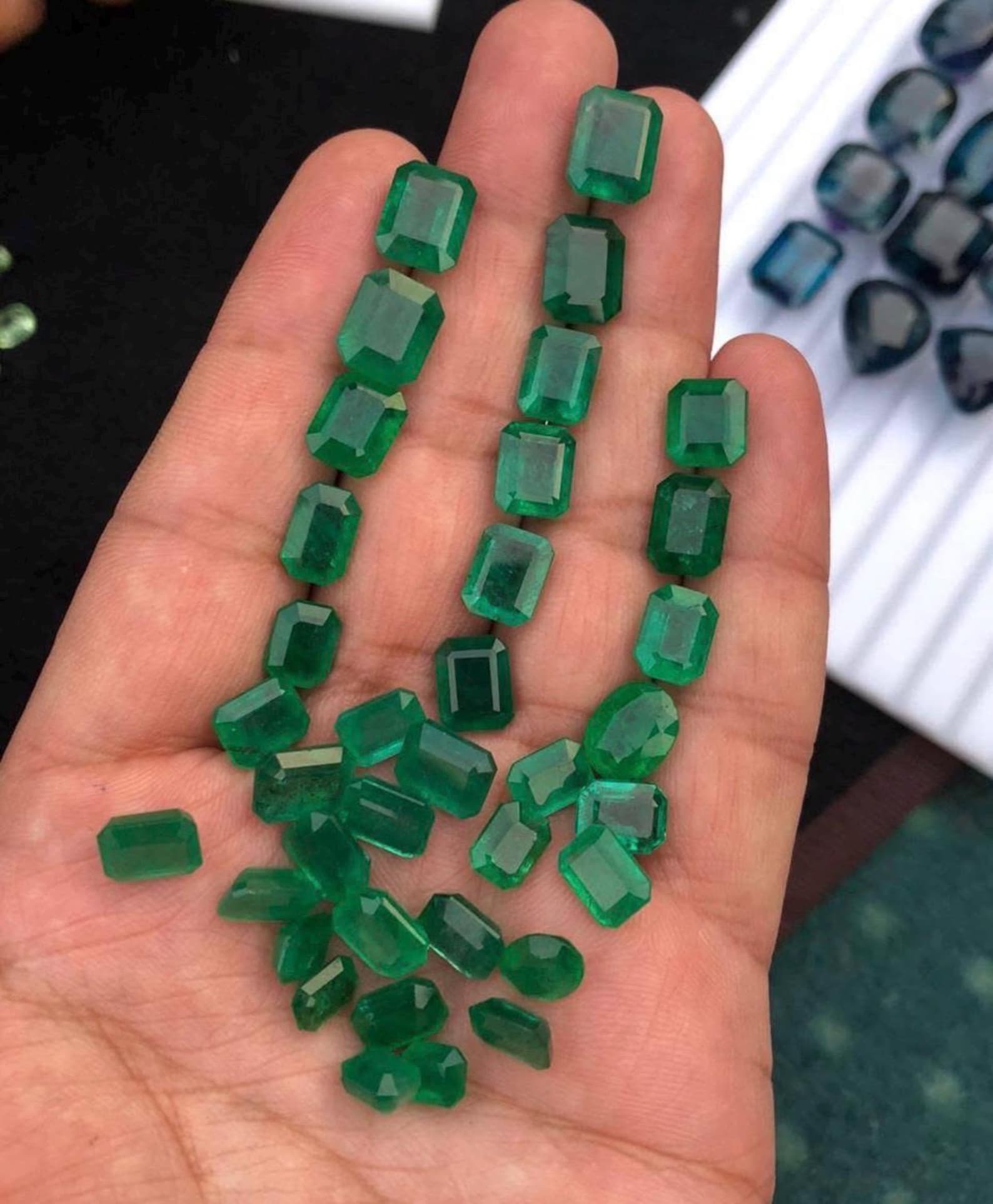Emerald Stone Natural Green Lot 350cart - Etsy