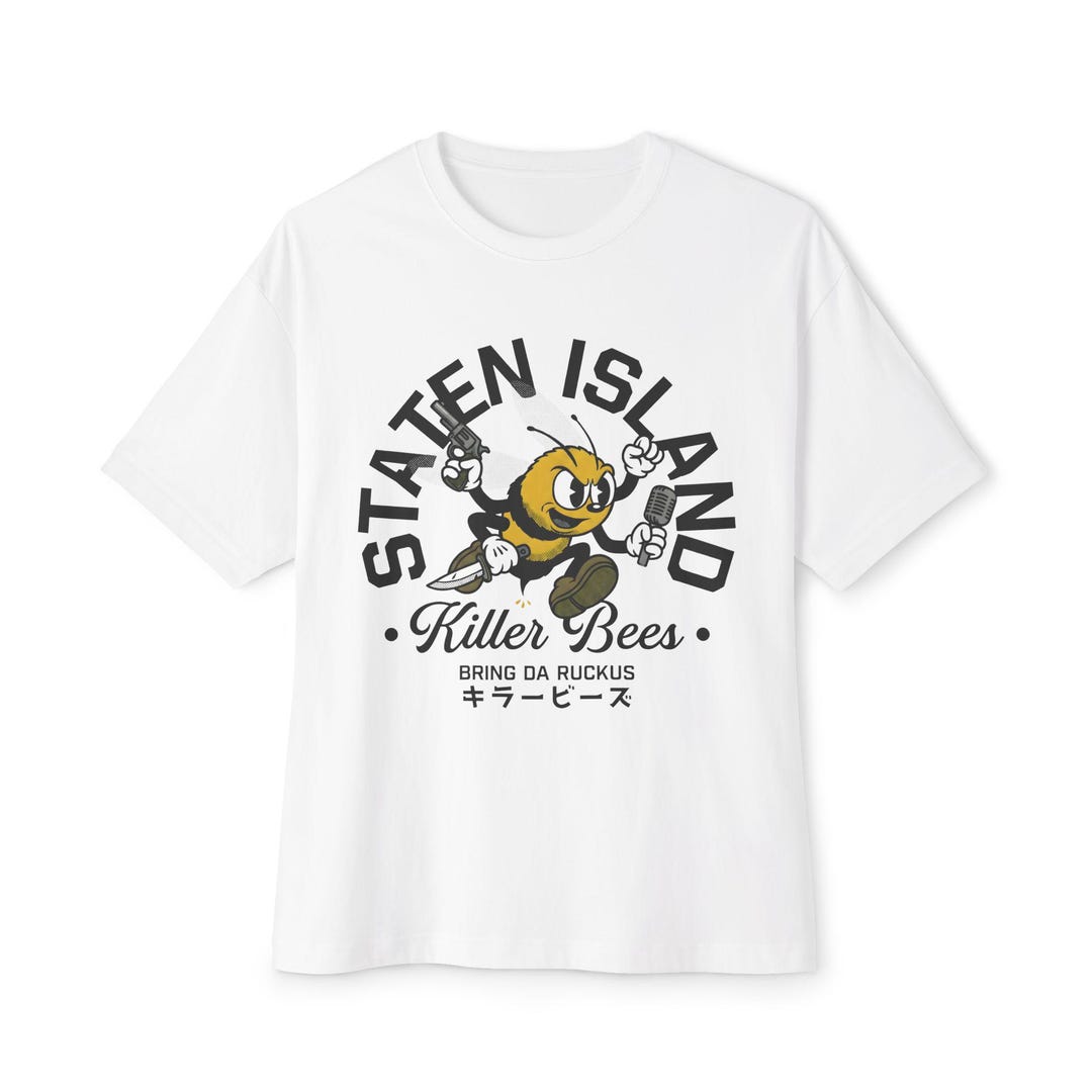 Staten Island Killer Bees Tee | Retro Mascot Graphic - Etsy