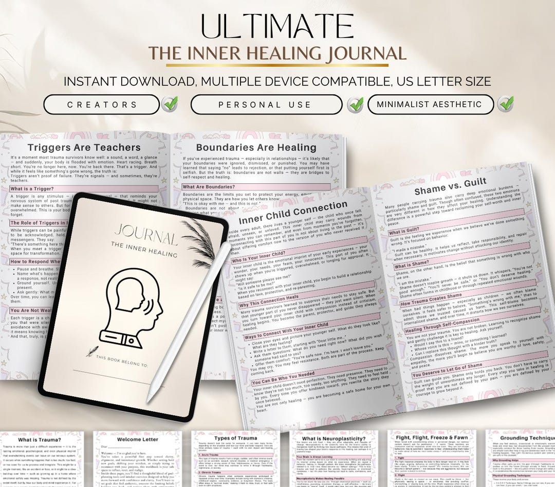 The Inner Healing Journal Printable | Emotional Healing, Self ...
