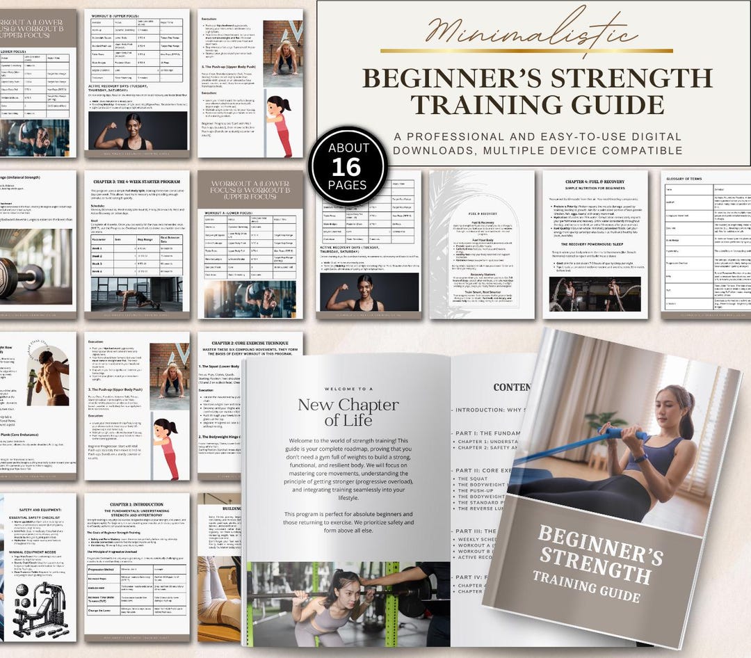 Beginner Strength Training Guide | Home and Gym Workout Plan for ...