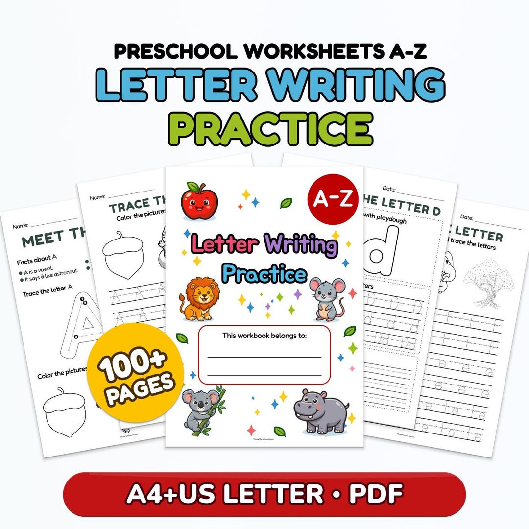 Letter Handwriting Practice and Phonics Workbook | Pre-k Homeschool ...