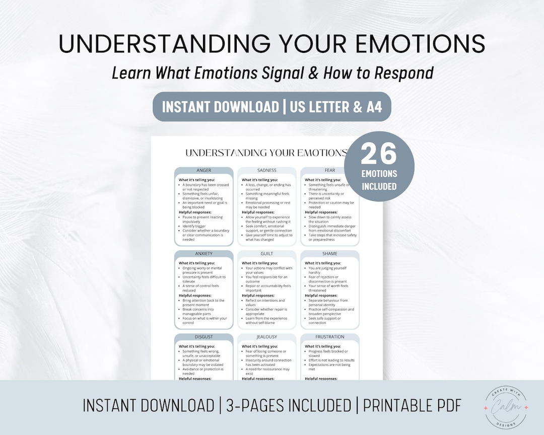 Understanding Your Emotions, Emotions List, Emotional Regulation ...
