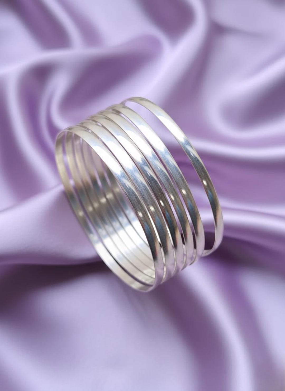 925 Sterling Silver Wide Bangle | Modern Minimal Silver Jewelry | Wide ...