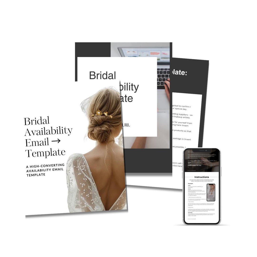 Bridal Availability Email Template | Availability Response for Bridal ...