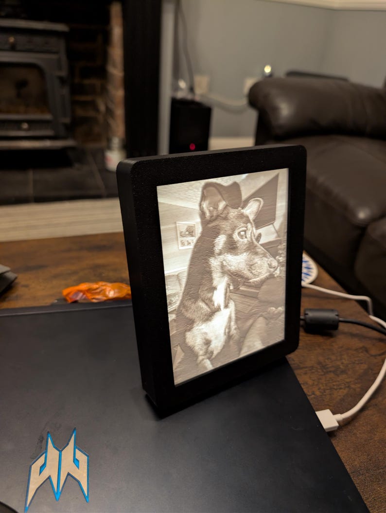 Personalised Photo Lightbox, Custom Portrait Night Light, USB-C LED ...