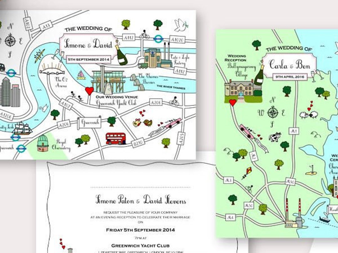 Single Sample - Custom Map - Etsy