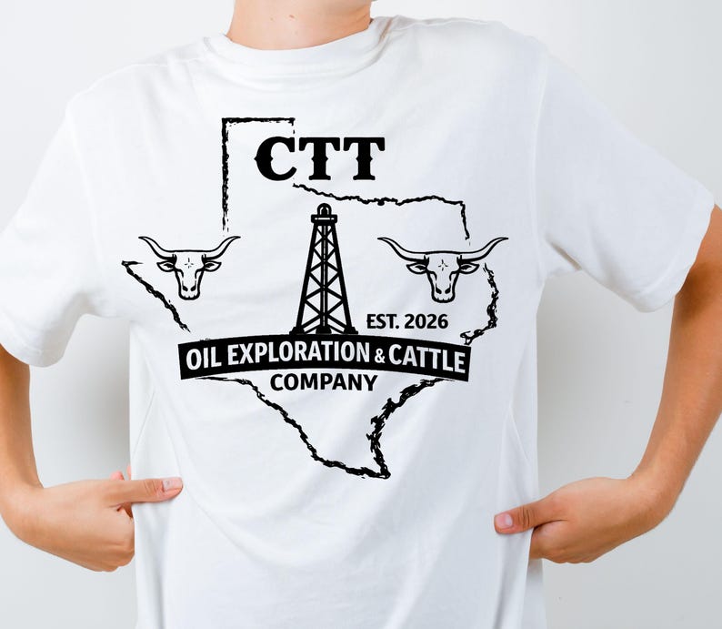 Ctt Oil Cattle Bundle PNG, Oilfield Cowboy Boots, CTT Oil Exploration ...