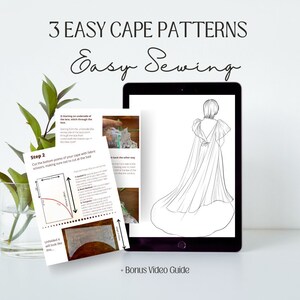 Trio of Cape Sewing Patterns for Brides, DIY Wedding Wings + Bridal ...