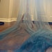 Something Blue Ombré Wedding Wing Set, Dark Blue to Ivory Cape Veil ...