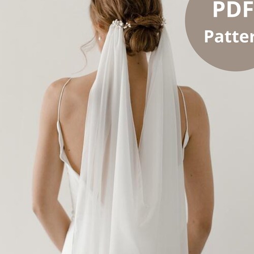 Pattern for Grecian Draped Wedding Cape Veil DIY Wedding Cape - Etsy