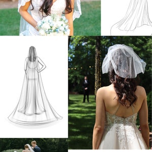 Sewing Pattern Bundle of Bridal Accessories, Wedding Veils, Bridal ...