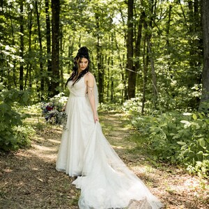 Viking Wedding Cape Veil, Silver Star Draped Bridal Cloak, Sparkly ...