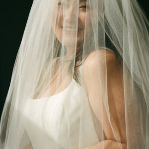 Simple Blusher Wedding Veil Pattern, DIY Detachable Layer Wedding Veil ...