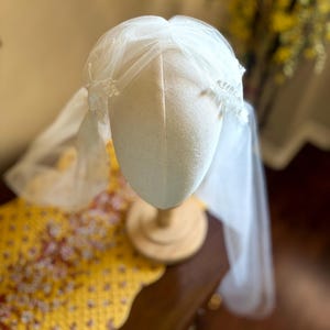 Easy Sewing Pattern for Juliet Cap Cathedral Wedding Veil, Retro Style ...