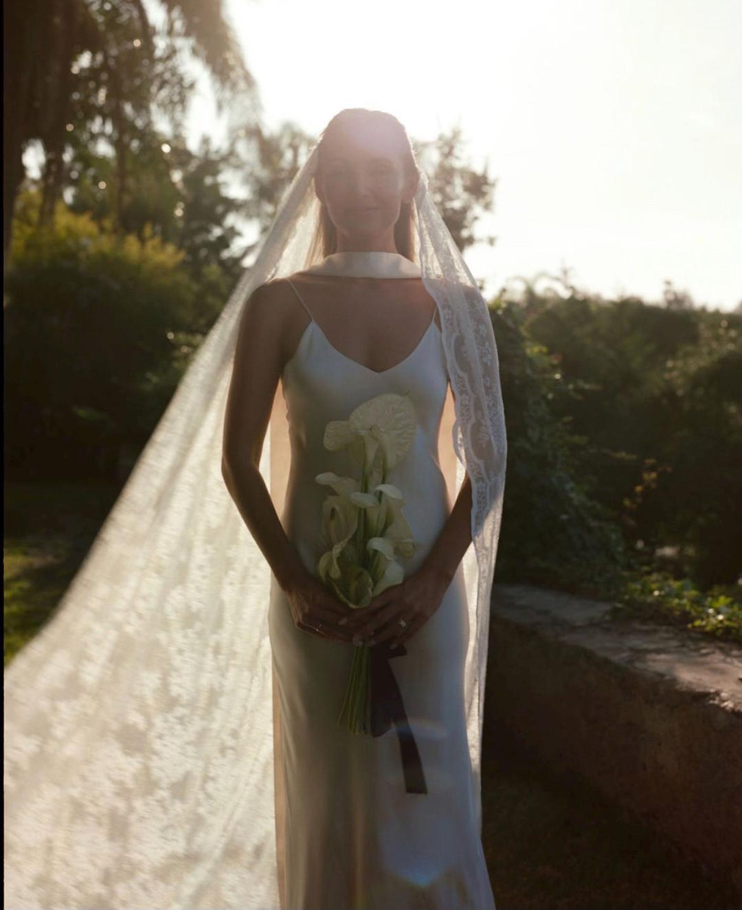 Off White Skinny Silk Bridal Scarf 80 Inches X 2 Inch Width Wedding ...