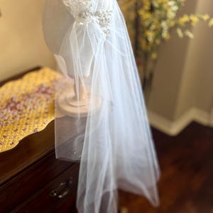 Easy Sewing Pattern for Juliet Cap Cathedral Wedding Veil, Retro Style ...