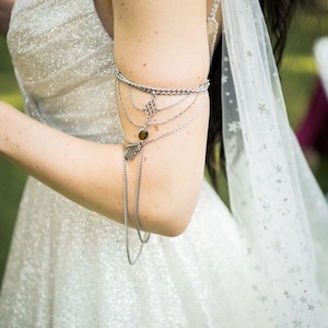 Viking Wedding Cape Veil, Silver Star Draped Bridal Cloak, Sparkly ...