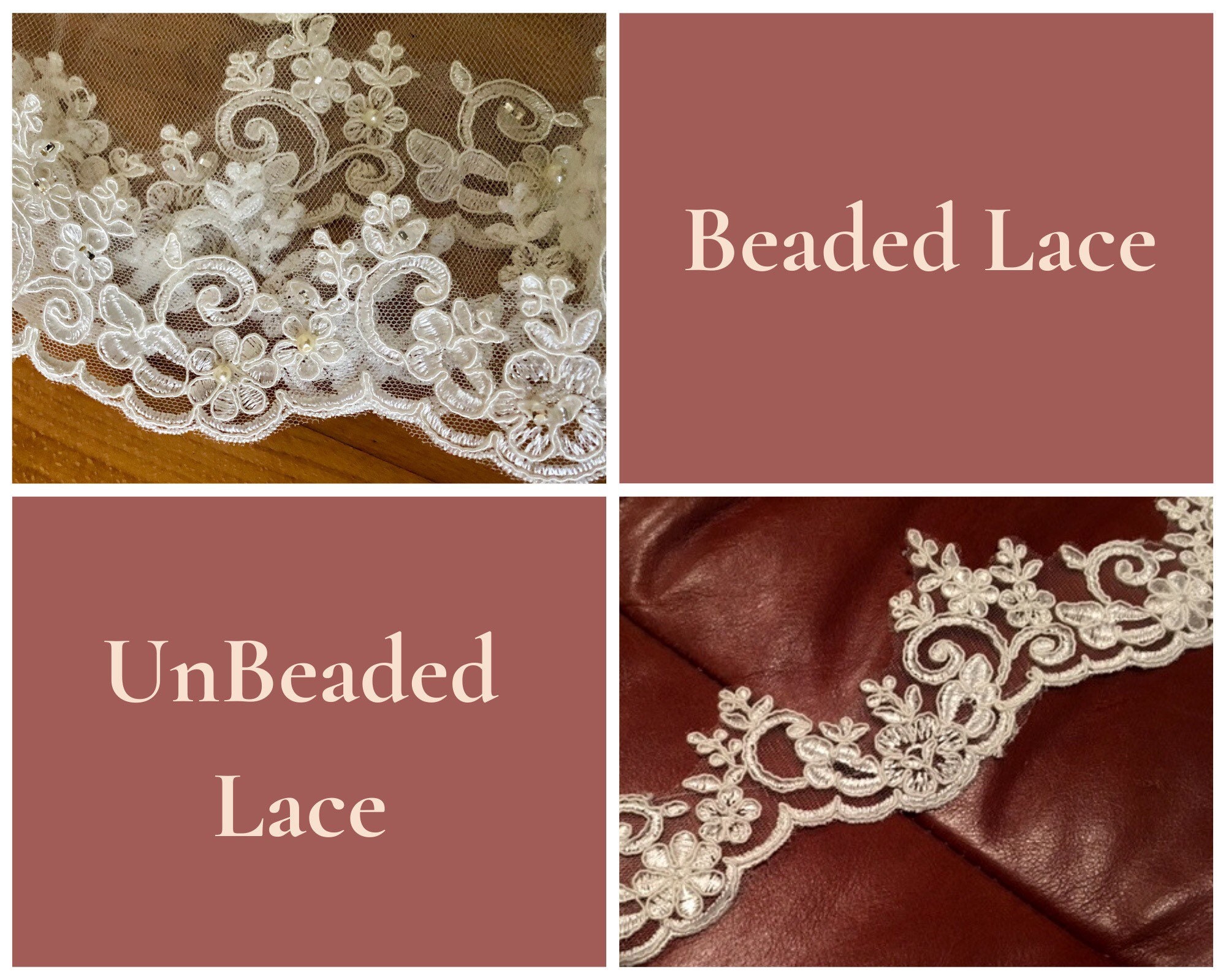Jane Austen Lace Wedding Veil, Waltz Length Embroidered Mantilla Veil ...