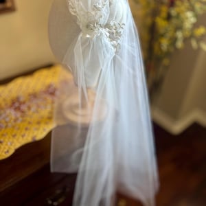 Easy Sewing Pattern for Juliet Cap Cathedral Wedding Veil, Retro Style ...